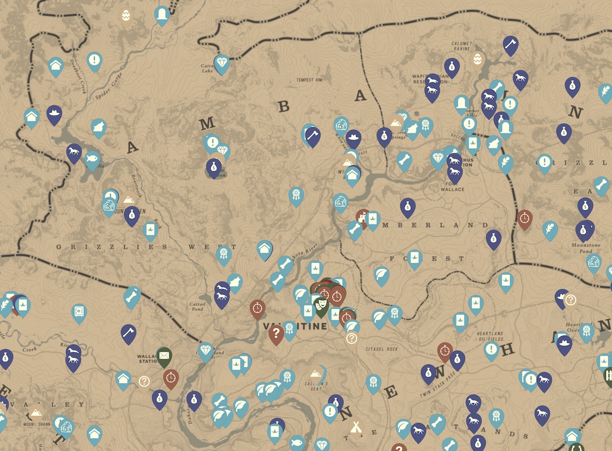 Táto interaktívna mapa pre Red Dead Redemption 2 vás zavedie k všetkým ...